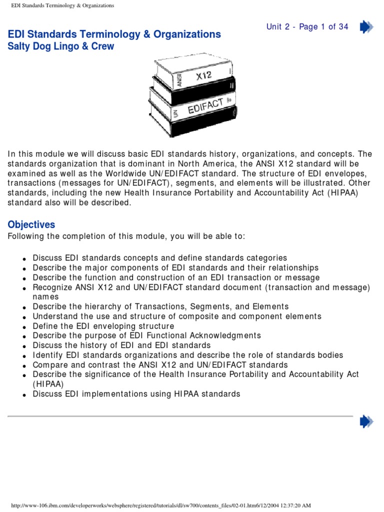 EDI Standards Terminology & Organizations: Salty Dog Lingo & Crew | PDF ...