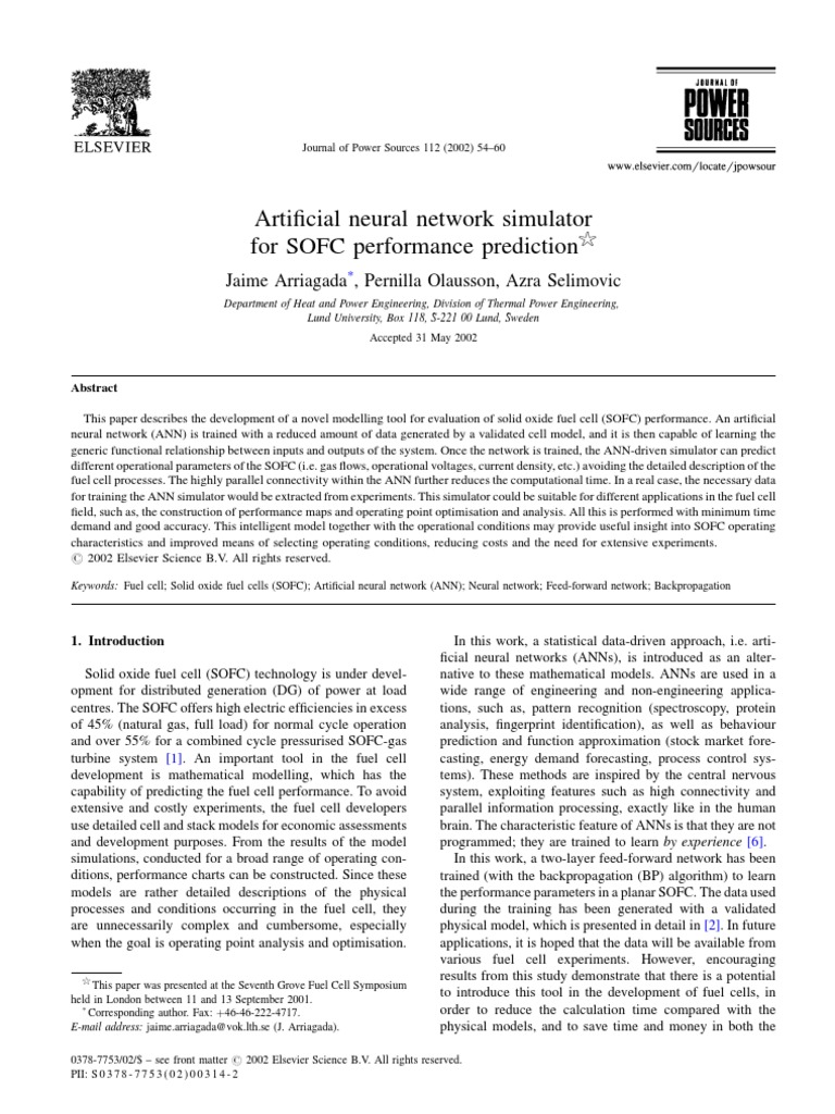 Jaime Arriagada Pernilla Olausson Azra Selimovic - Artificial Neural ...