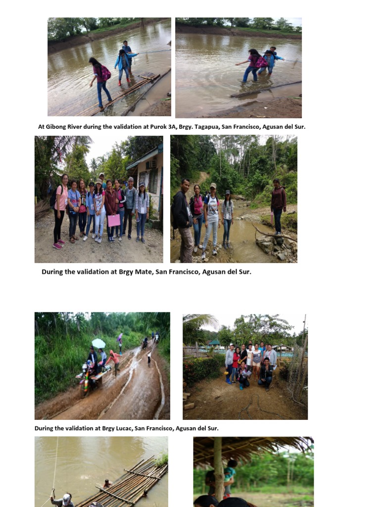 At Gibong River During The Validation at Purok 3A, Brgy. Tagapua, San ...