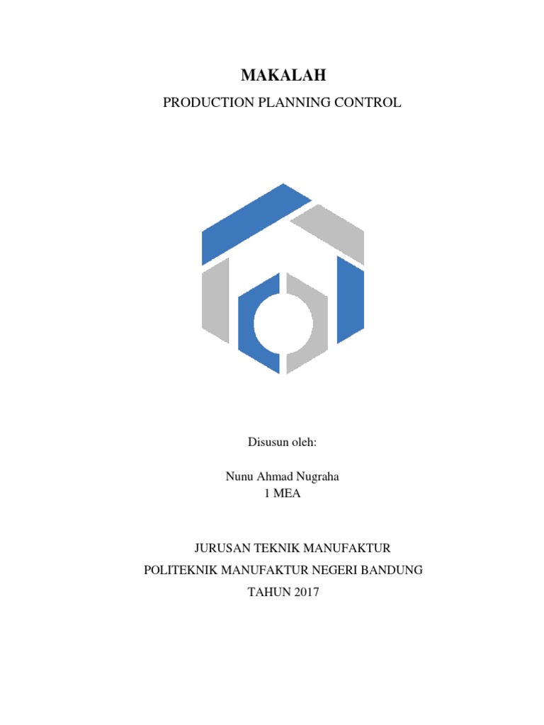 Production Planning and Control Strategies for Effective Manufacturing ...