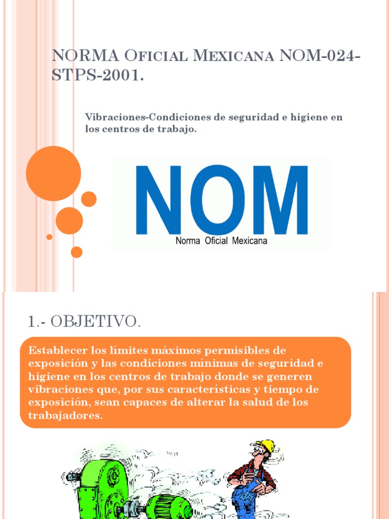 Norma Oficial Mexicana Nom 024 Stps 2001 | PDF