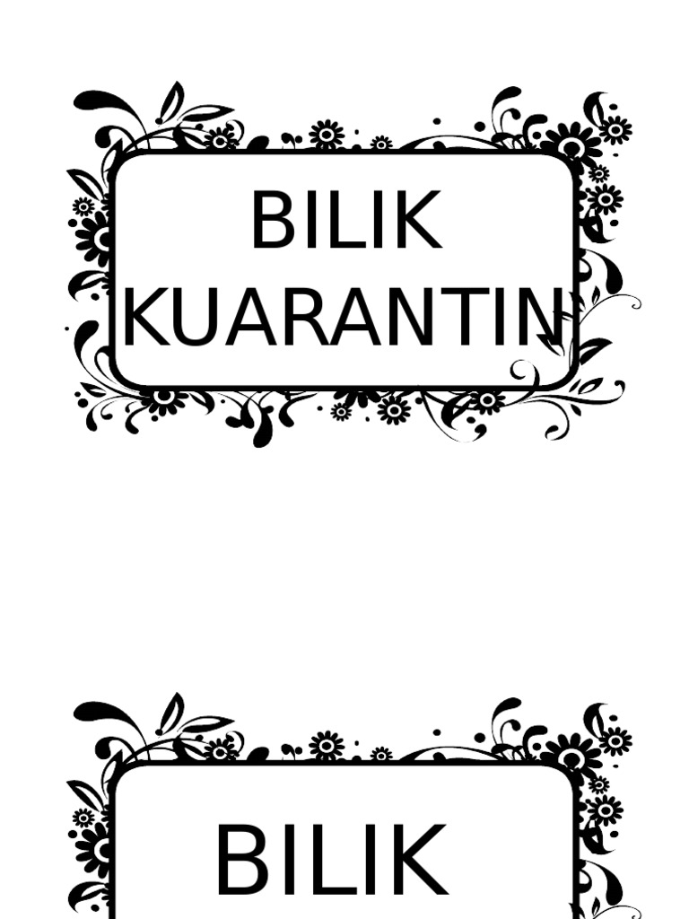 Bilik Kuarantin | PDF