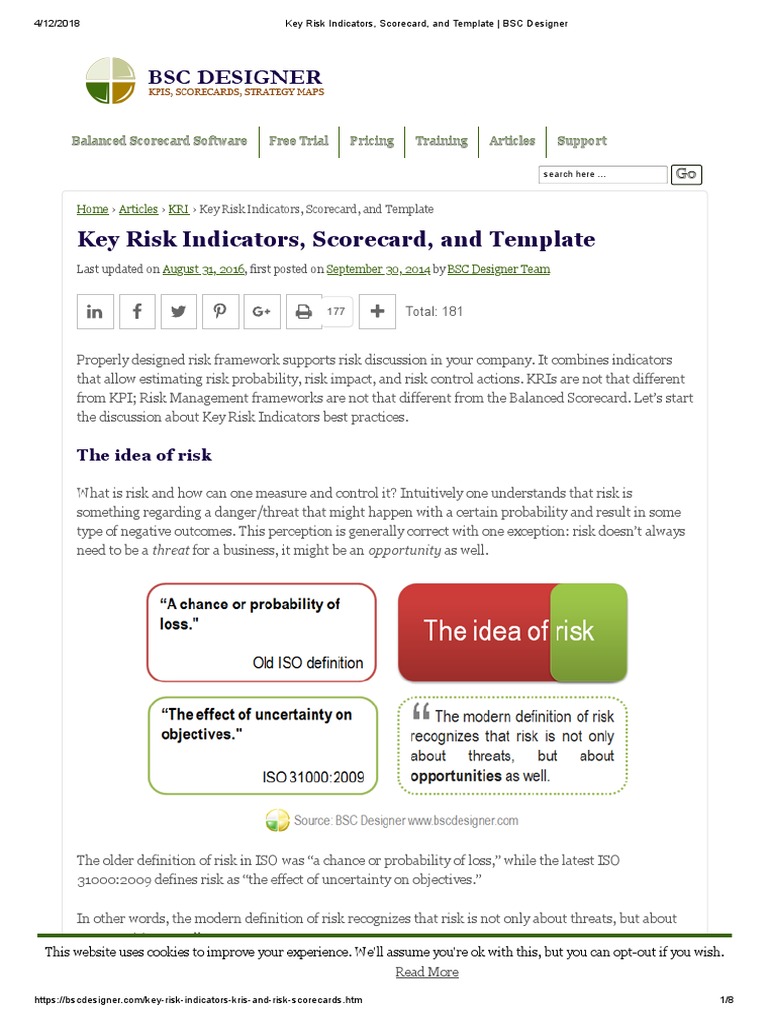 Kri | PDF | Performance Indicator | Risk