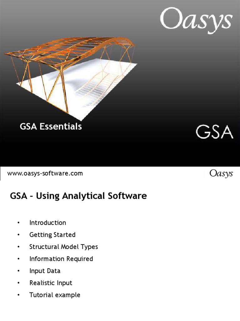 Very Basic GSA | PDF | Beam (Structure) | Rotation