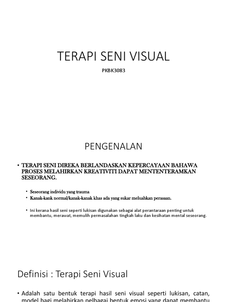 Terapi Seni Visual | PDF
