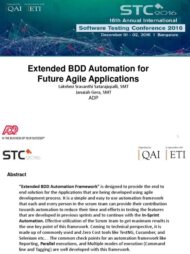 Extended BDD Automation | Download Free PDF | Software Engineering ...