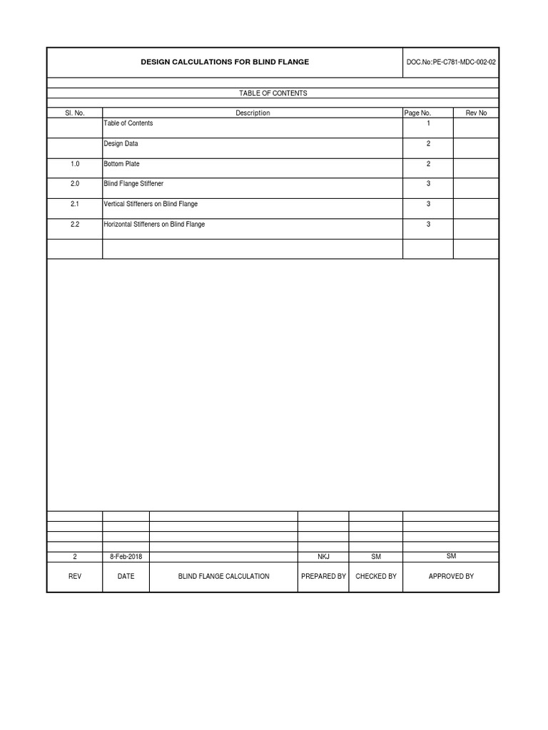 Blind Plate THK - Hydro PDF | PDF | Bending | Stress (Mechanics)