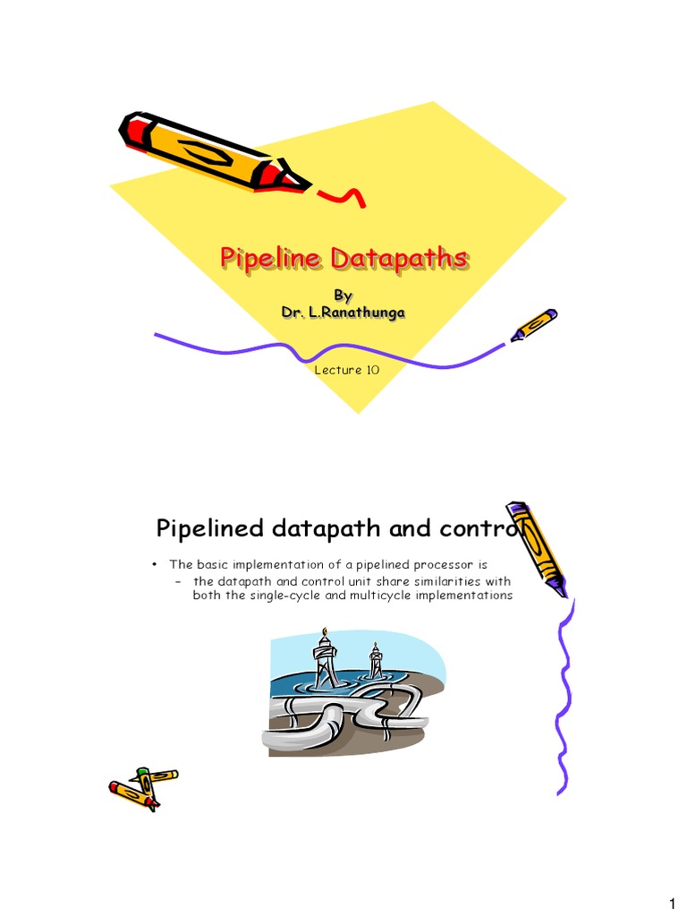 Pipeline Datapaths: Pipelined Datapath and Control | PDF | Central Processing Unit | Computer ...