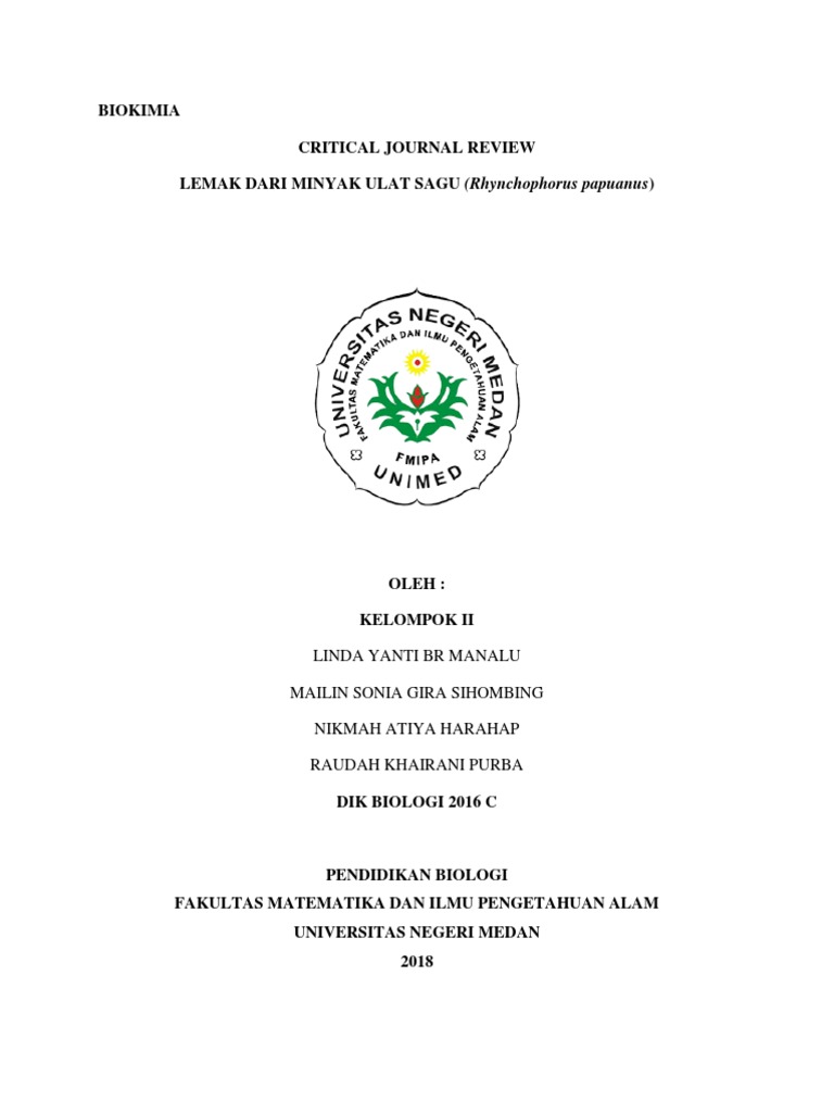 CJR Biokimia Kelompok 2 | PDF
