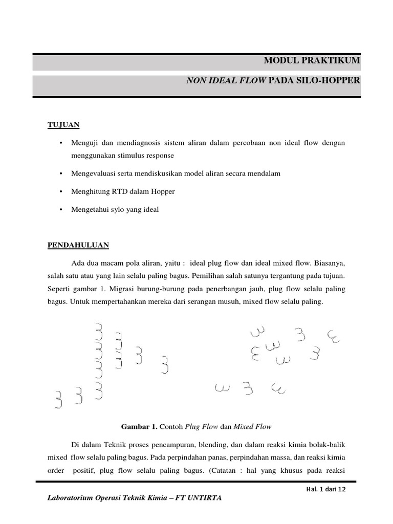 Modul Non Ideal Flow Hopper | PDF