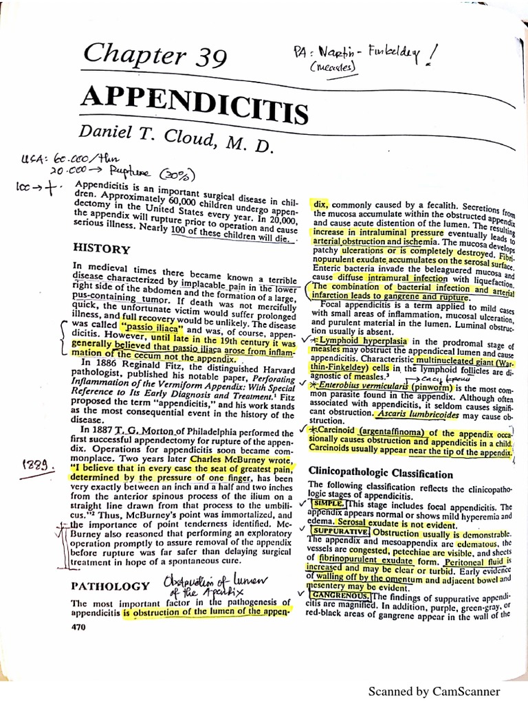 Appendicitis Pediatric | PDF
