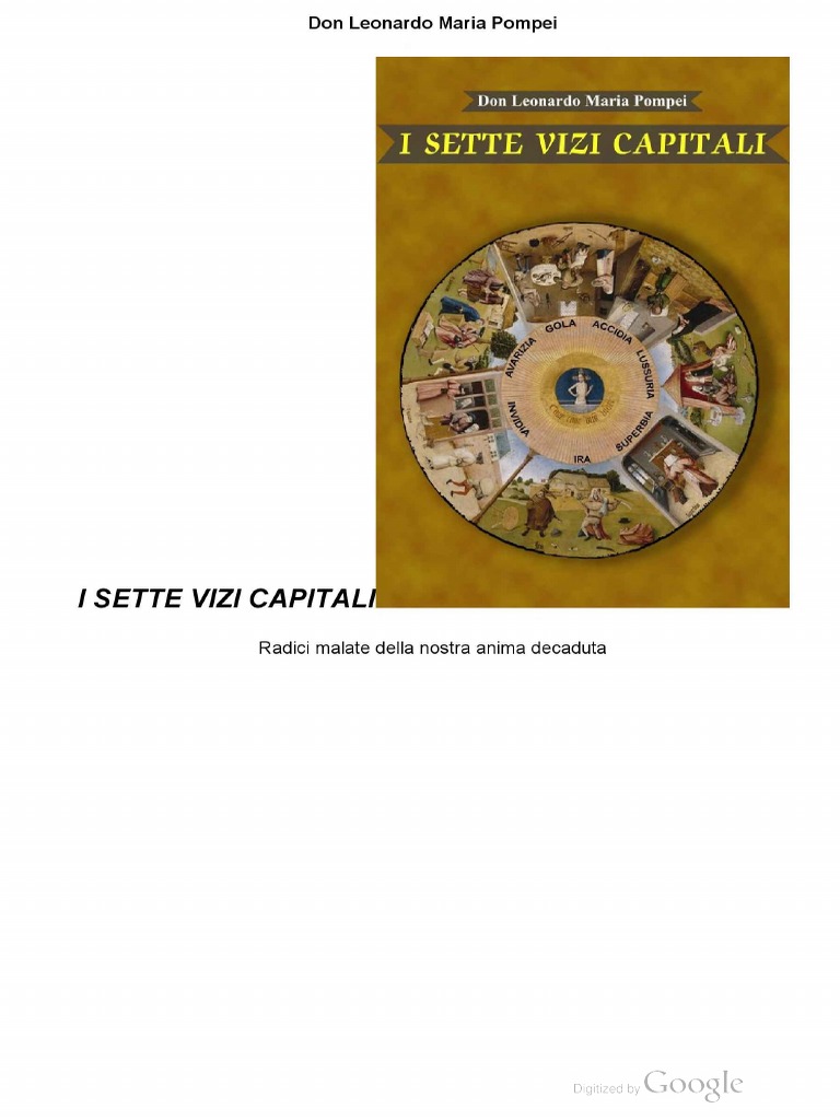 Pompei Don Leonardo Maria - I Sette Vizi Capitali | PDF