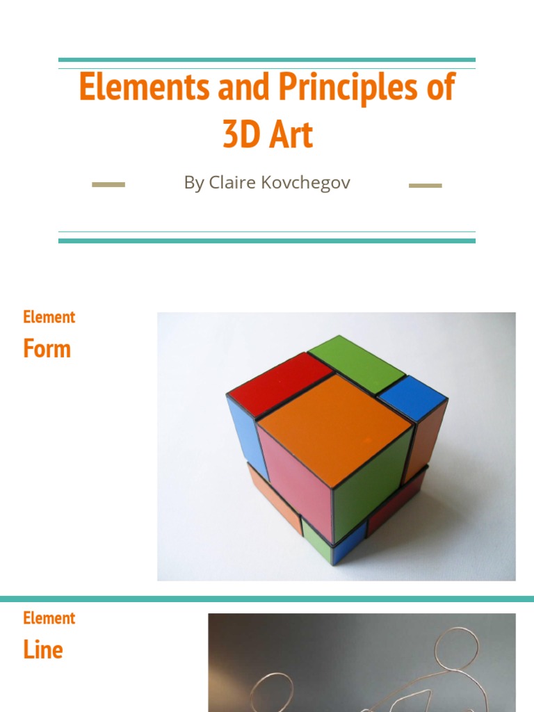 Elements and Principles of 3d Art | PDF