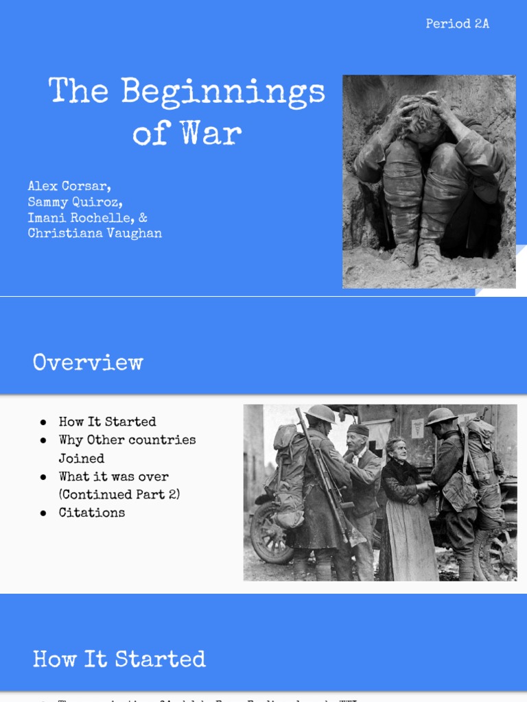 The Beginnings of War | PDF | World War I | Global Politics