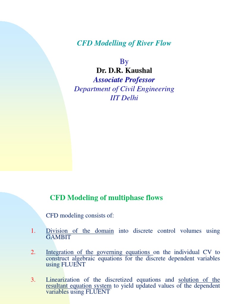 CFD Modelling of River Flow | PDF | Computational Fluid Dynamics ...