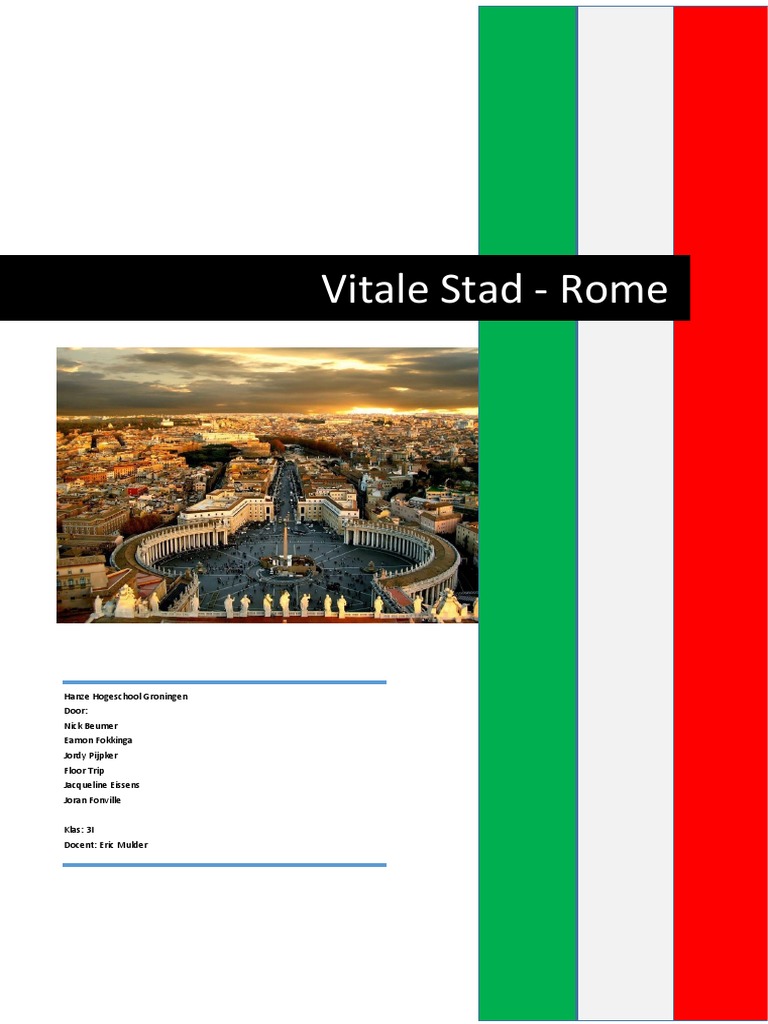 Verslag Vitale Stad Rome | PDF