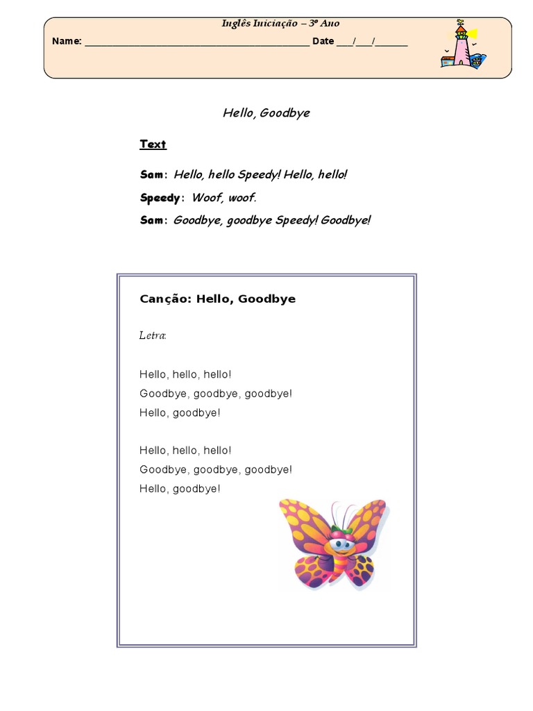 Hello, Goodbye | PDF