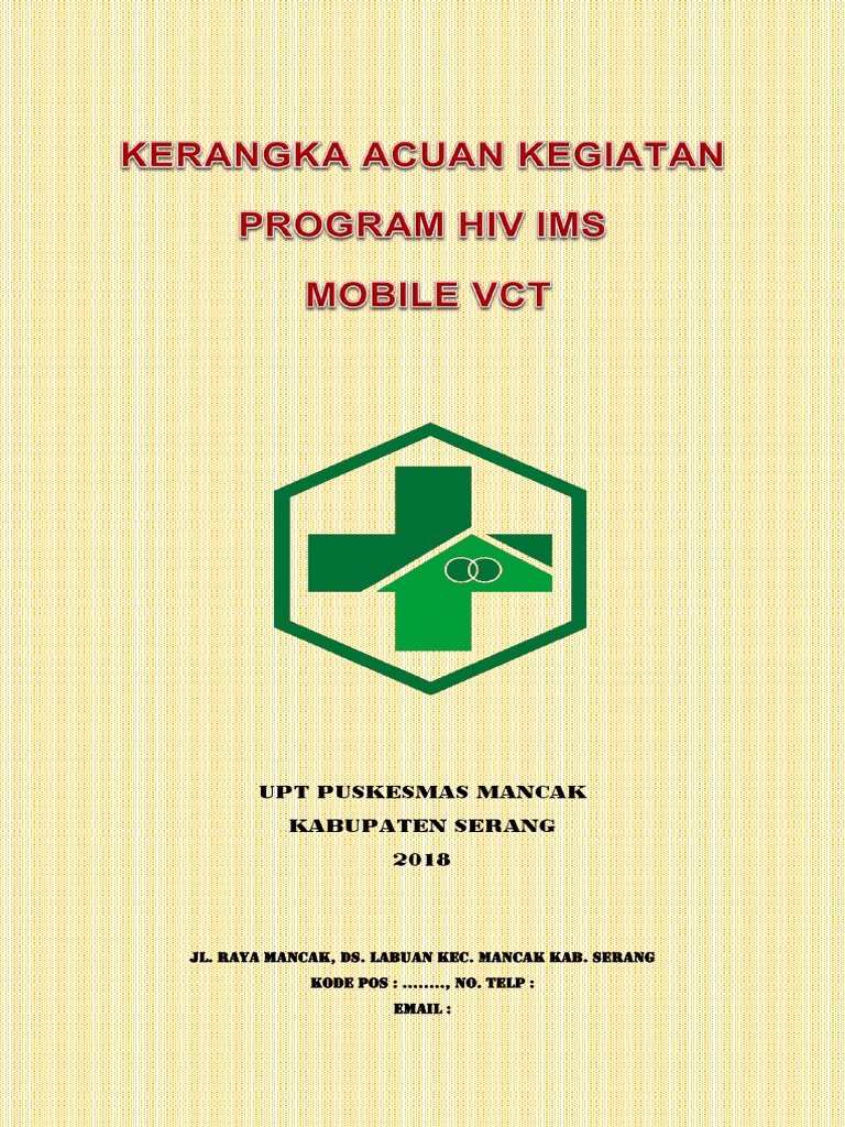 Kerangka Acuan Kegiatan Mobile VCT | PDF