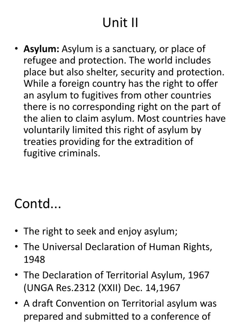 Asylum | PDF | Right Of Asylum | Refugee