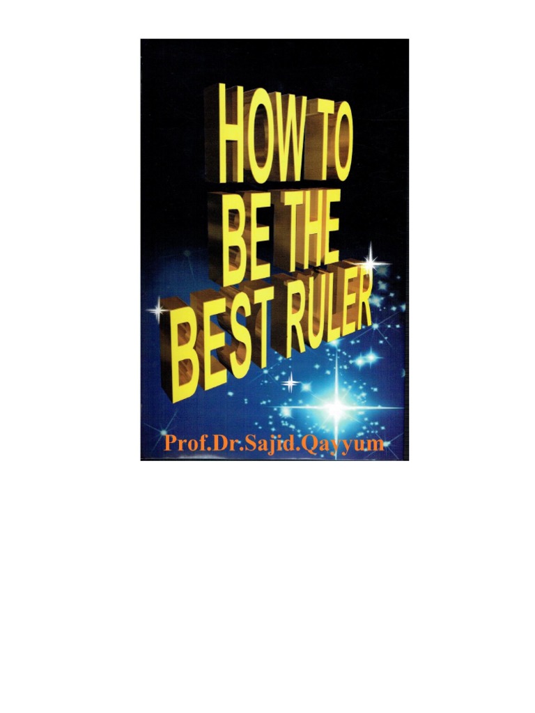 How To Be The Best Ruler - (Second Edition) | PDF | Medina | Mecca