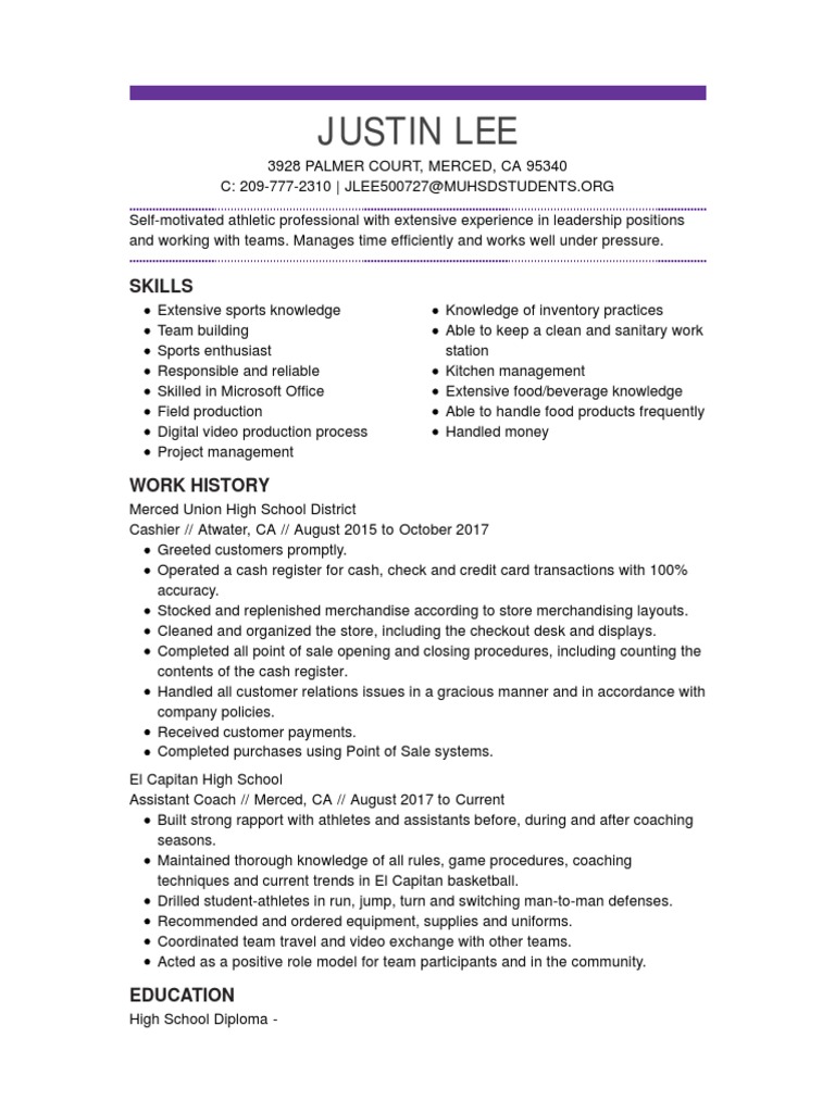 Justin Lee Resume 3 | PDF