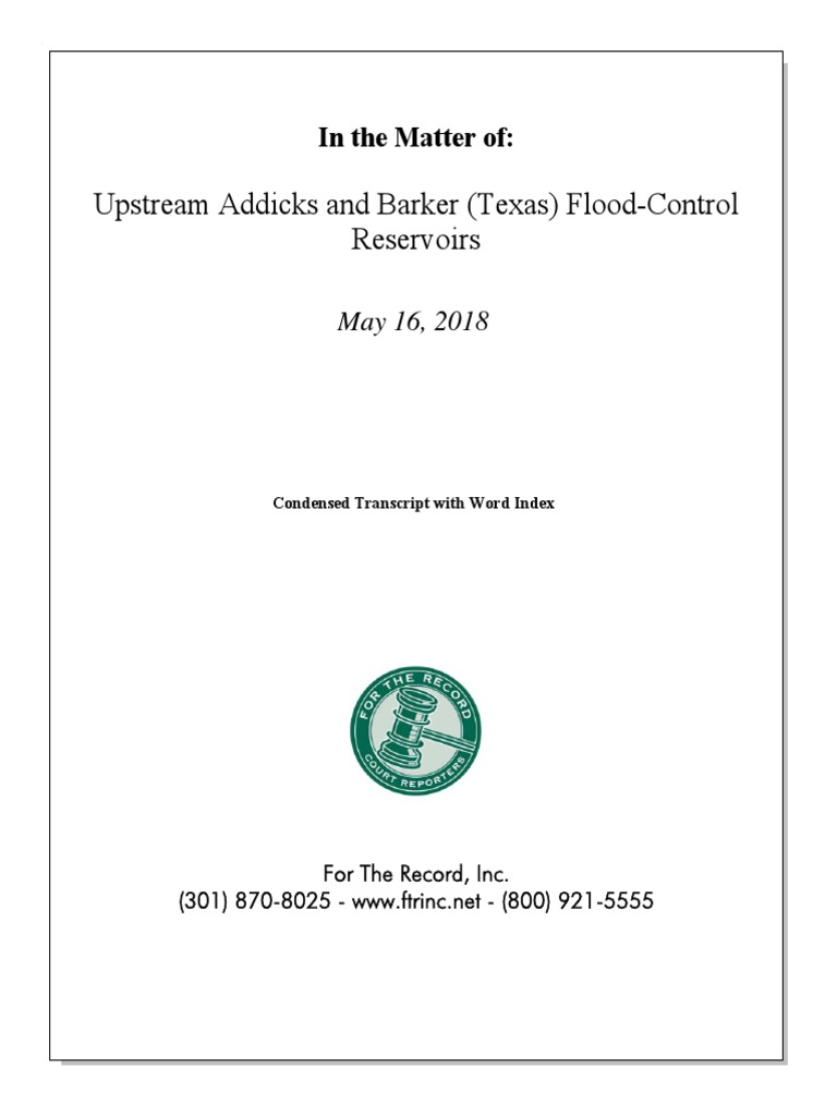 2018-05-16 - Hearing On MTD and Status Conference | PDF | Dam | Federal ...