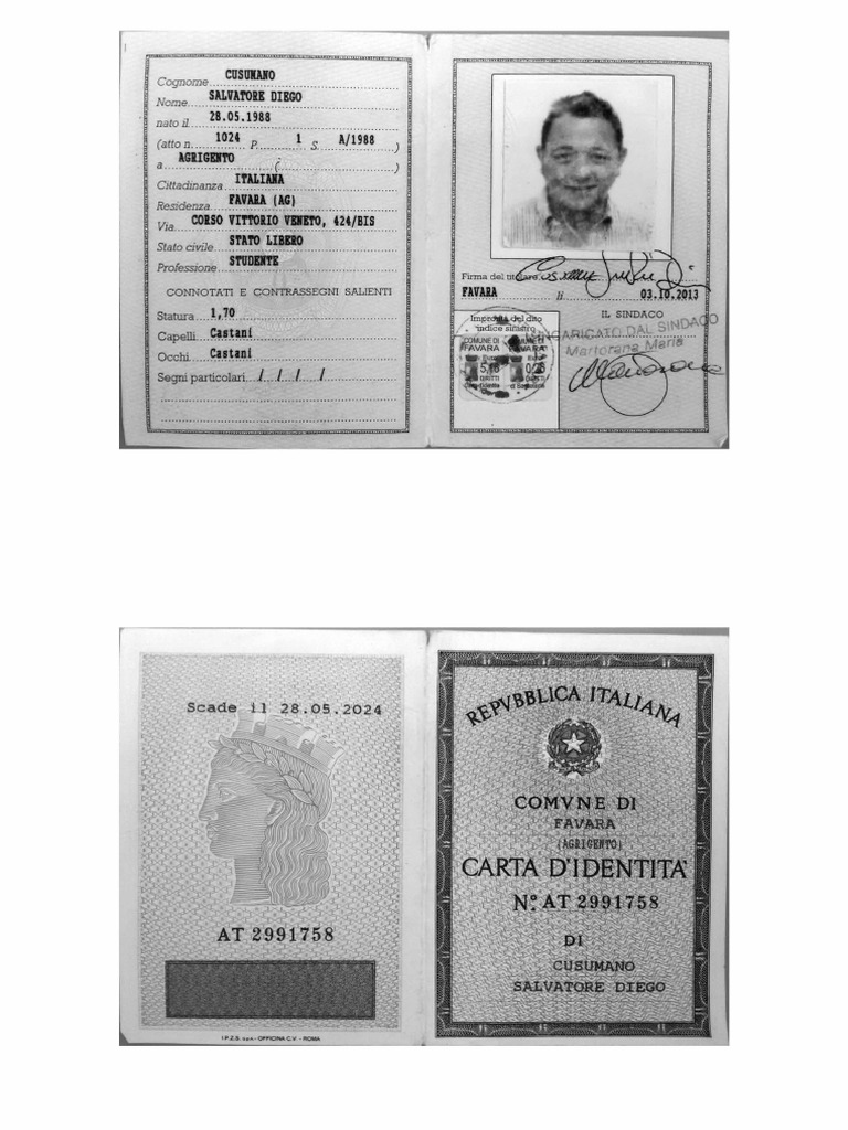 Carta Identita' | PDF