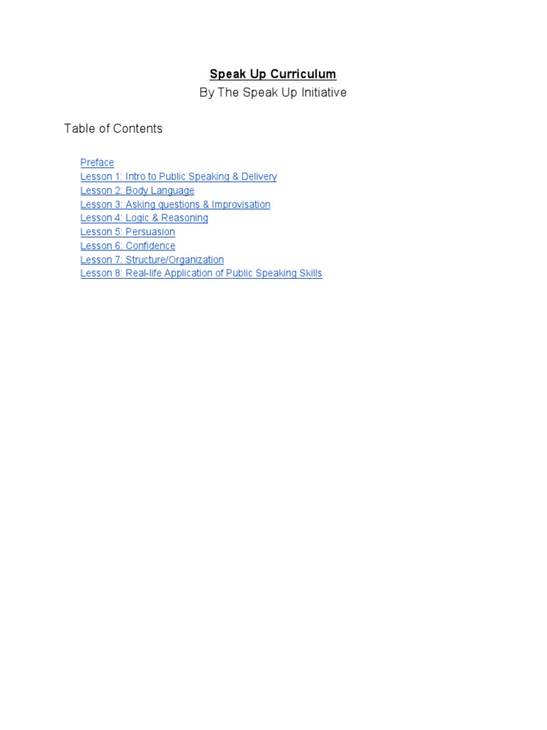 Spi Curriculum Highlight | PDF | Question | Argument