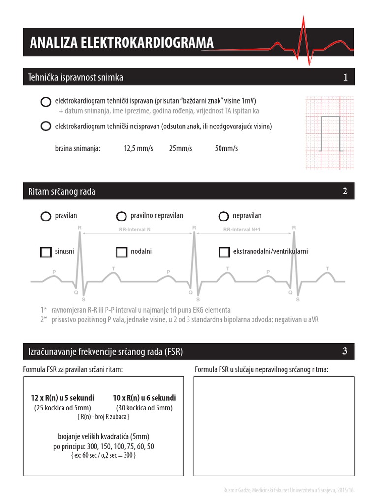 EKG Formular Revizija Nov 2016 | PDF