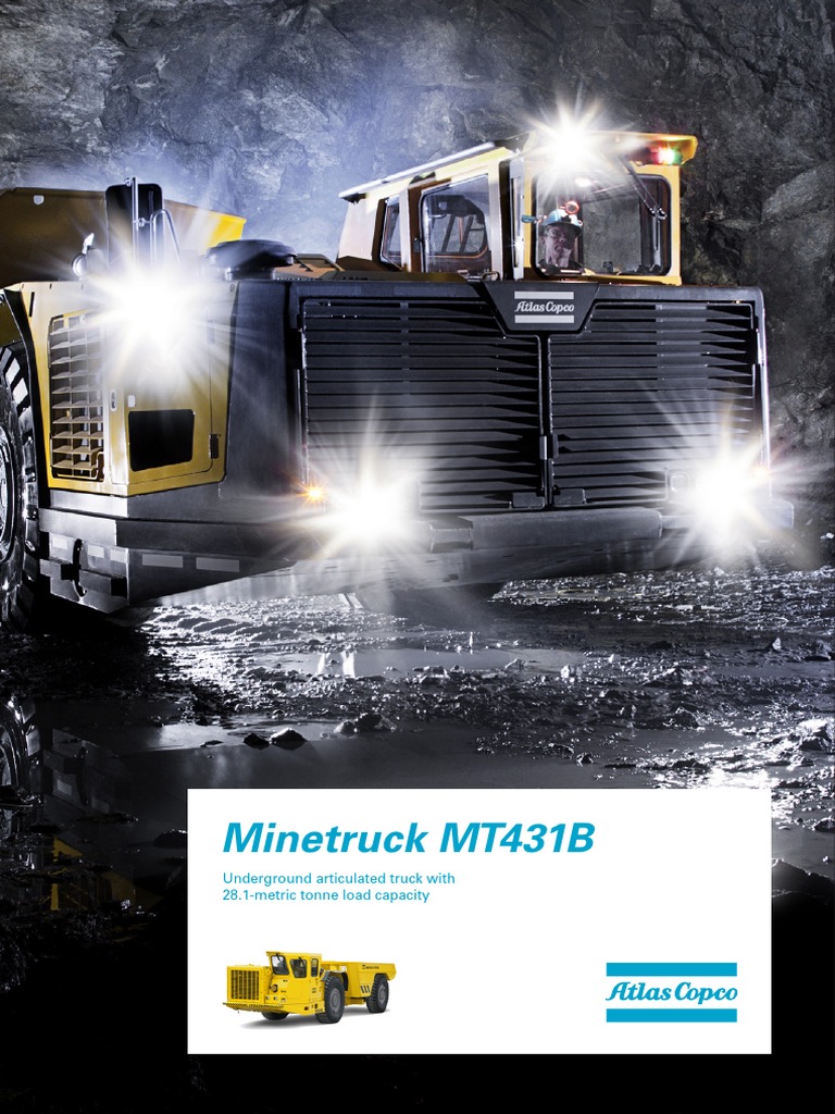 Minetruck MT431B: Underground Articulated Truck With 28.1-Metric Tonne ...