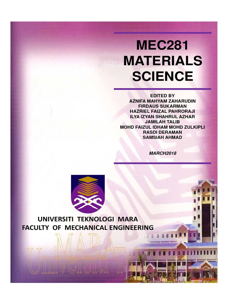 Mec 281 | Download Free PDF | Crystal Structure | Atomic Nucleus