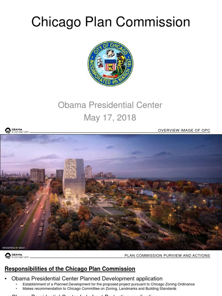 Chicago Plan Commission: Obama Center Overview | PDF | Intersection ...