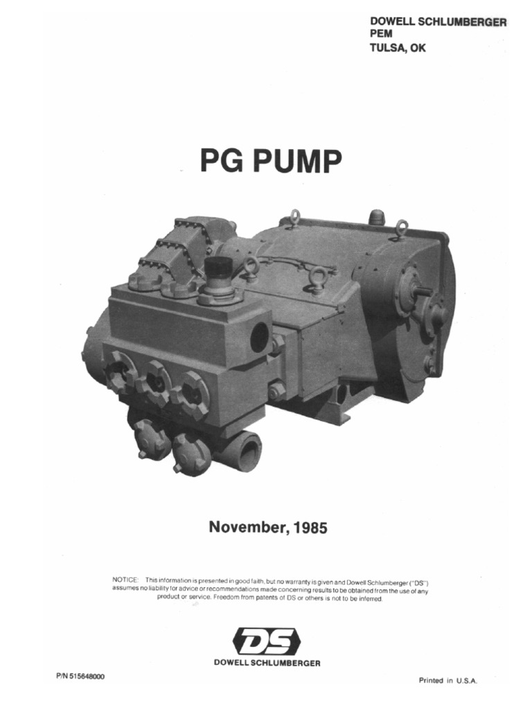 PG Triplex Pump Toc | PDF