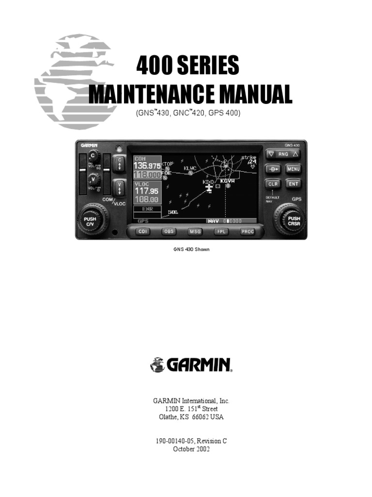 Garmin 400 Maintenance Manual PDF | PDF | Telecommunications | Wireless