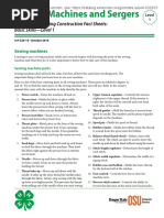 Parts of A Sewing Machine Answer Key | PDF