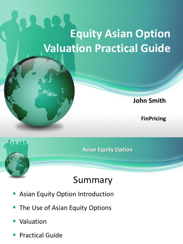 Explaining Equity Asian Option Definition and Valuation | PDF | Option ...