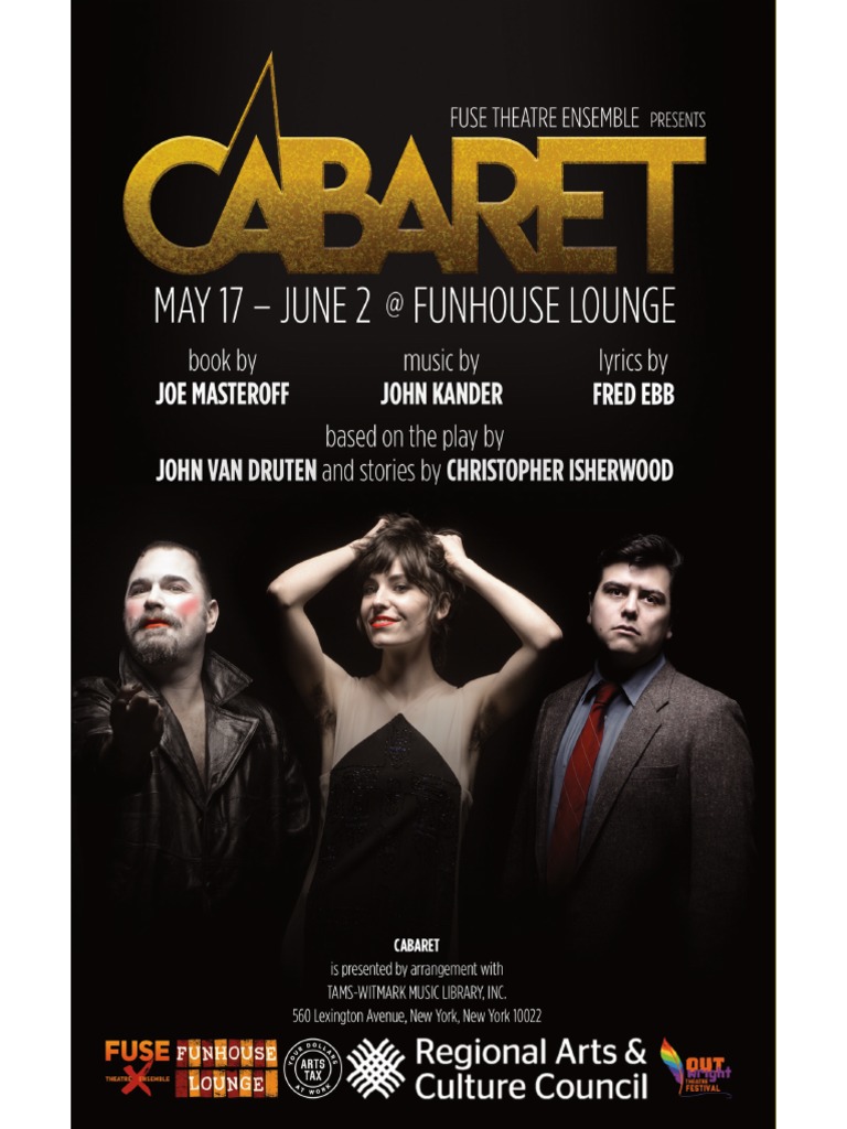 Cabaret Playbill | PDF | Performing Arts | Entertainment