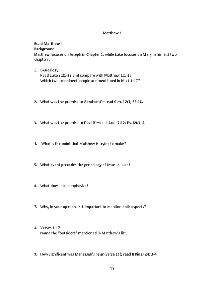 Matthew Study Guide | John The Baptist | Gospel Of Matthew | Free 30 ...