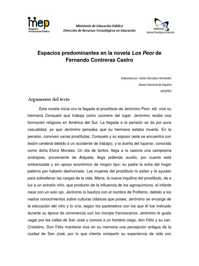 Los Peor | Descargar gratis PDF | Novelas | Jerome