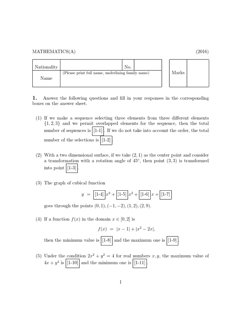 (1, 2, 3) and We Permit Overlapped Elements For The Sequence, Then The ...
