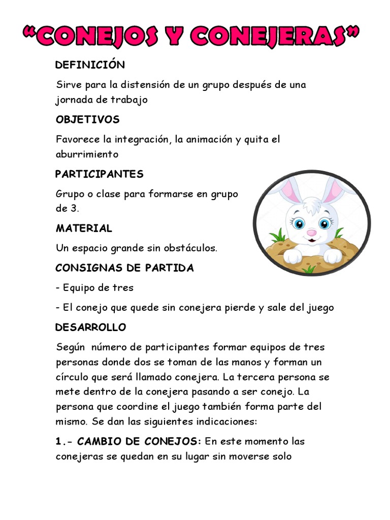 Conejos y Conejeras | PDF | Ocio | Deportes