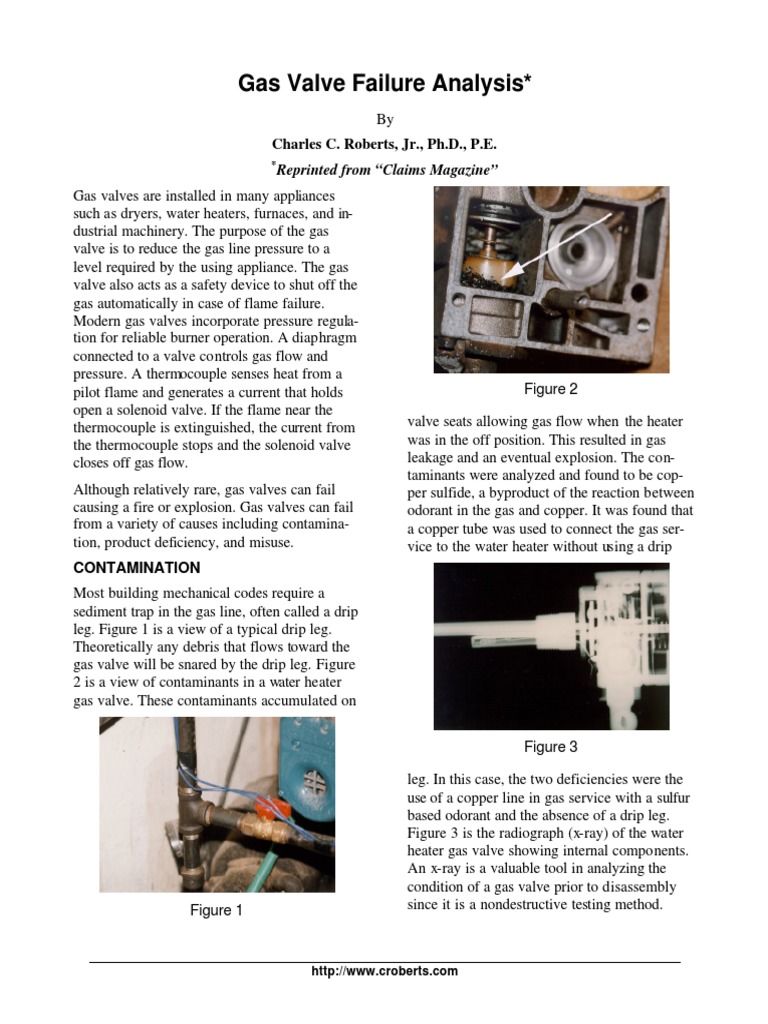 Gas Valve Failure Risks and Causes | PDF | Valve | Thermocouple