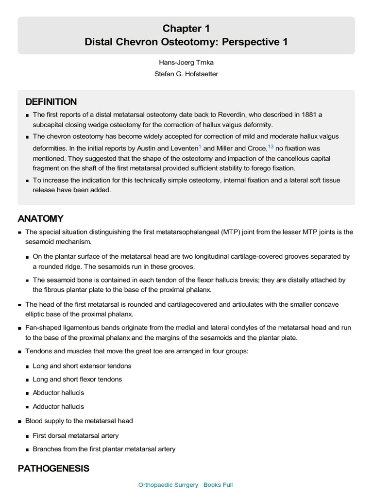 Operative Techniques in Orthopaedic Surgery - 2nd - Distal Chevron ...