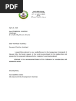 Request Letter To DPWH | PDF | Government | Philippines