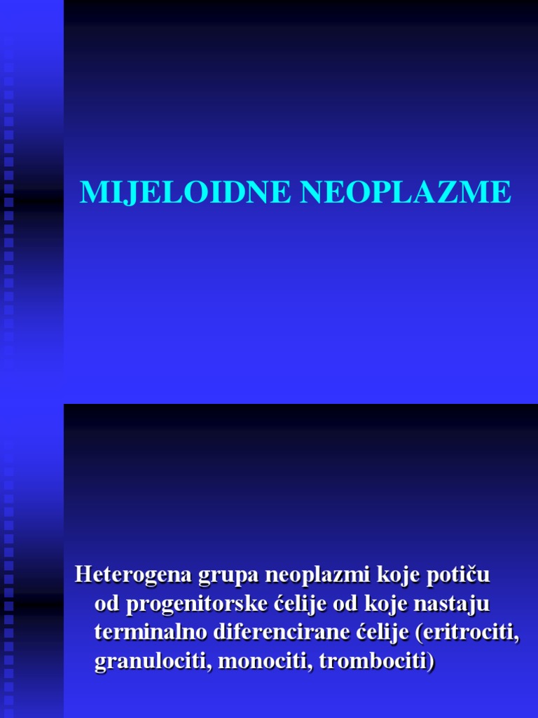 Mijeloidne Neoplazme 2016-2017 | PDF