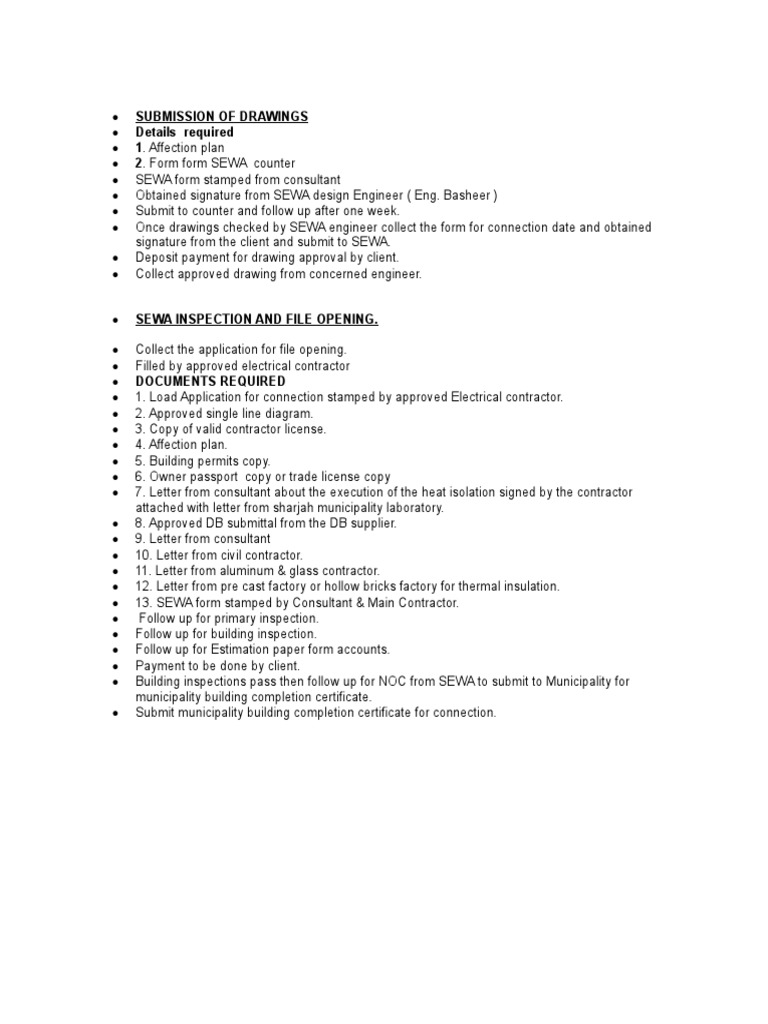 Sewa Drawing & Inspection Procedures 01 | PDF