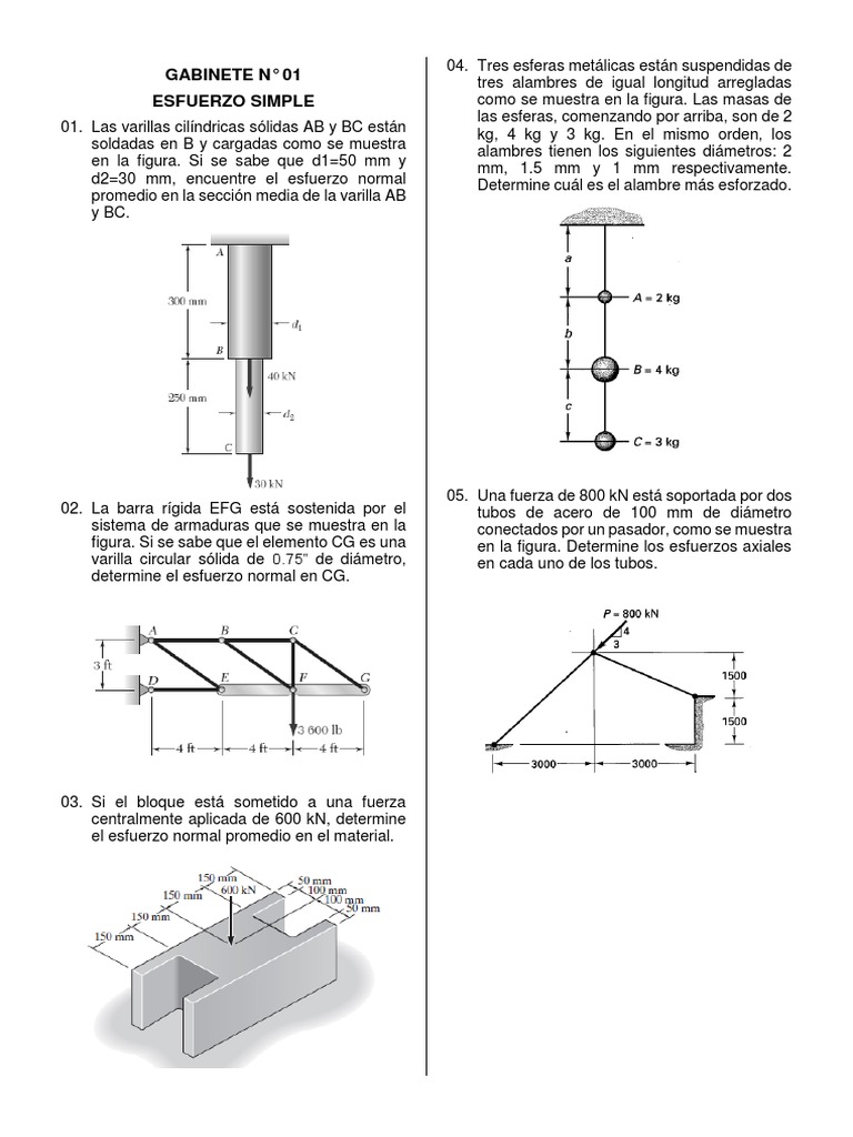 ejercicios resistencia materiales | Física Aplicada e ...