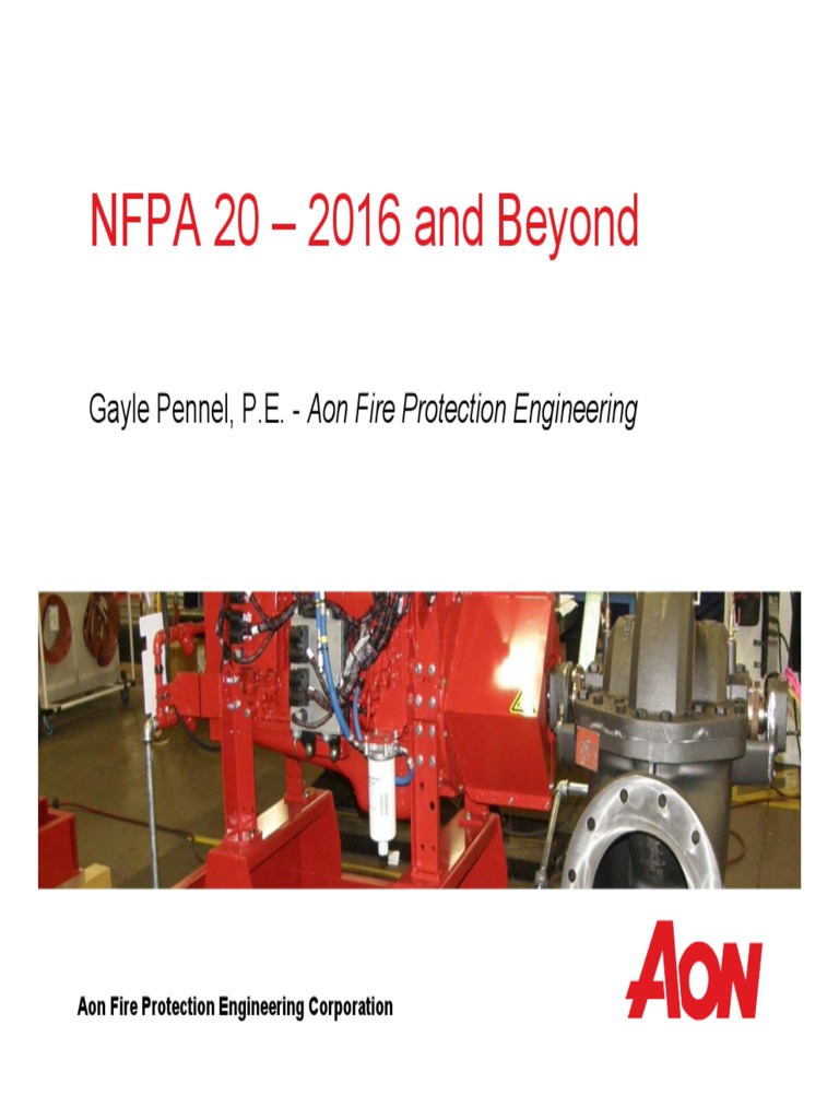 IFPA SFPE NFPA 20 2016 and Beyond PDF | PDF | Pump | Calibration