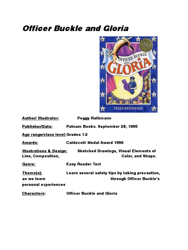 Officer Buckle and Gloria's Safety Lessons | PDF