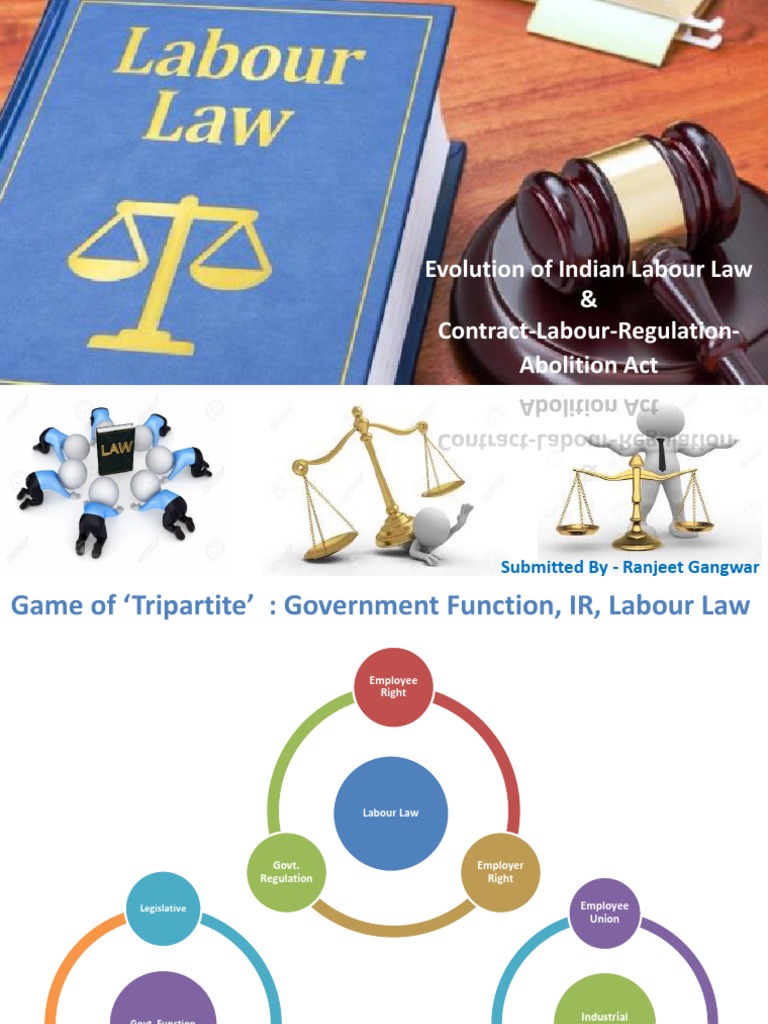 Evolution Of Indian Labour Law Contract Labour Regulation Abolition